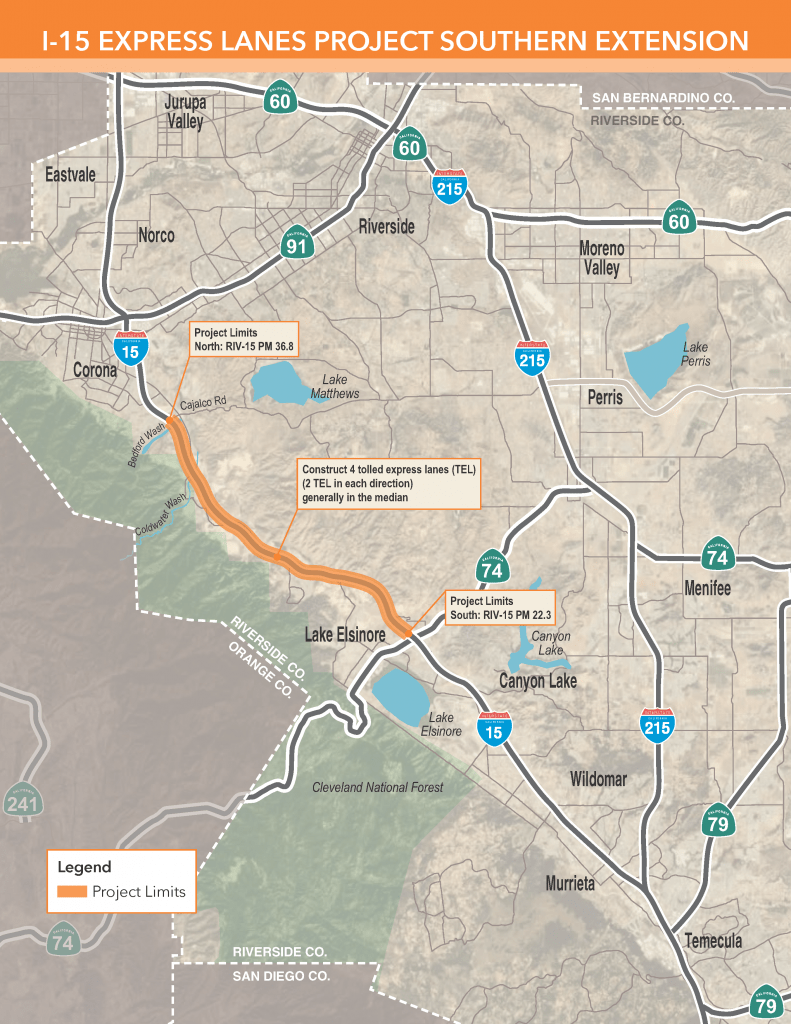 I-15 Express Lanes - Corona to Lake Elsinore Project - RCTC