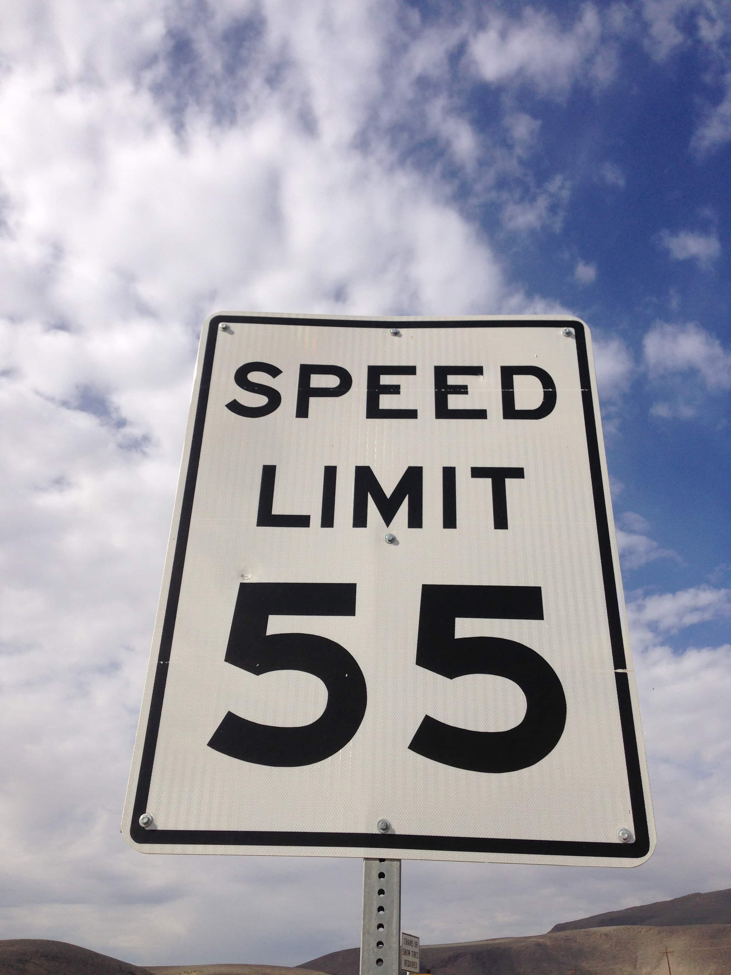 Speed Limit Sign 55
