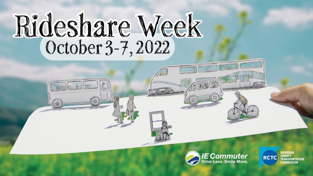 Drive Less, Smile More by Taking Part in Rideshare Week - Riverside ...