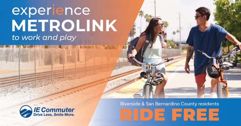 Ride the Train for Free with IE Commuter’s “Experience Metrolink ...